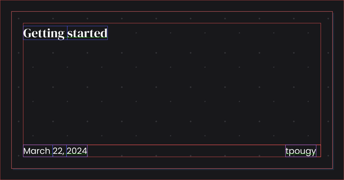 Getting started | tpougy